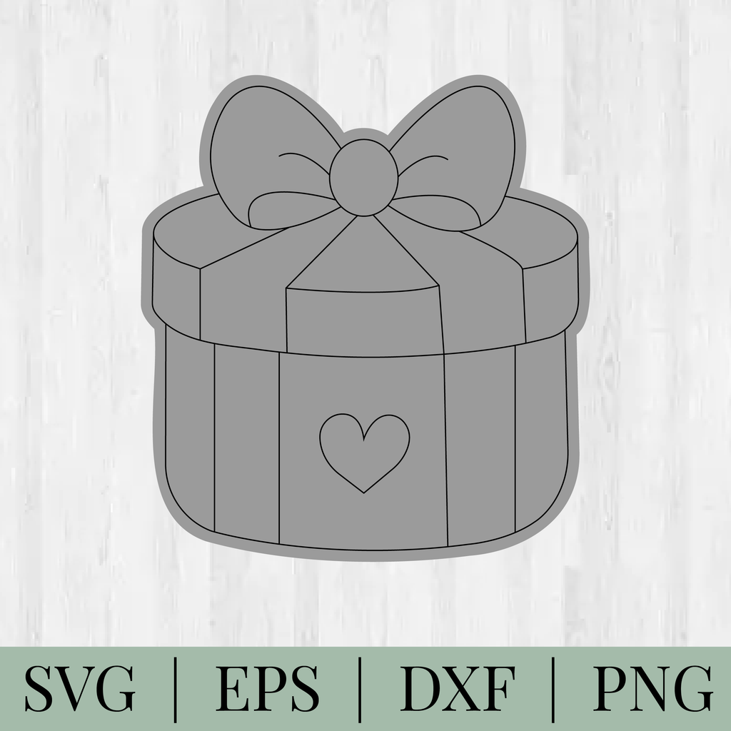 Valentines Present Sketch SVG: Valentines Cut File (Digital Download) – LyndsaysWorld
