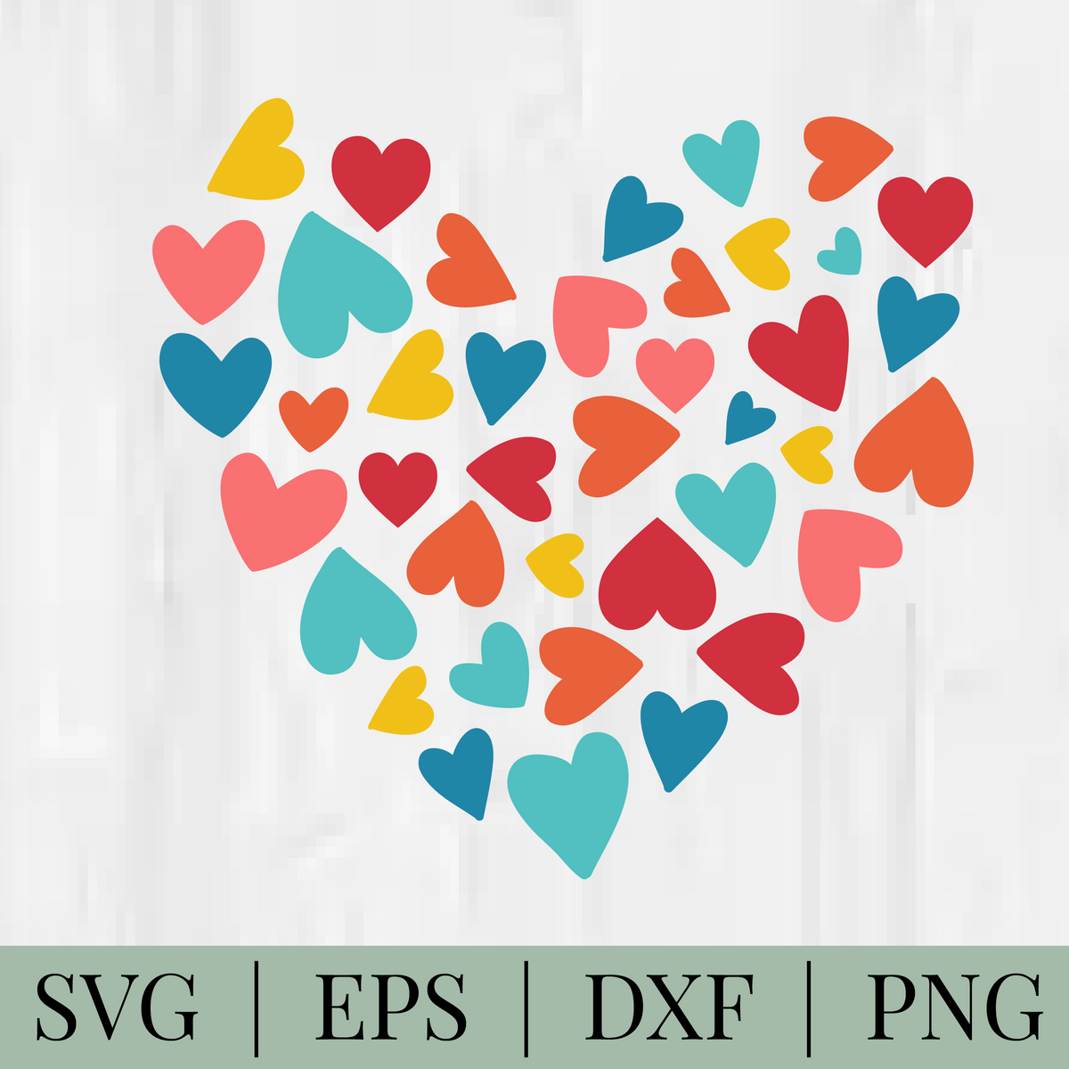 Heart SVG: Mother's Day, Anniversary Cut File (Digital Download ...
